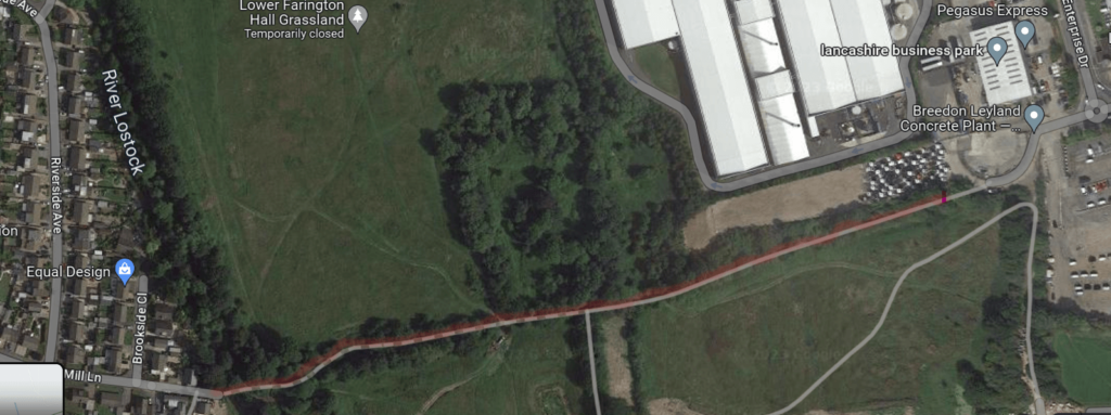 Cycle path re-opened - Lancashire Business Park